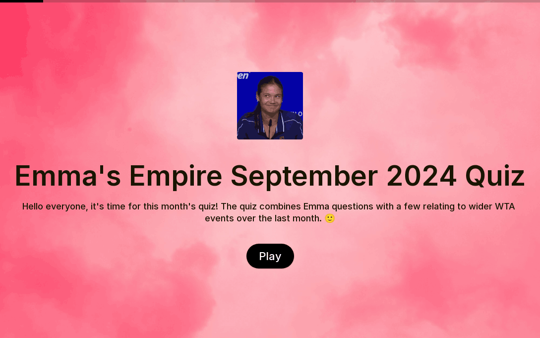 Emma's Empire: Monthly Quiz