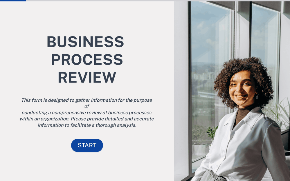 Business Process Review Form Business Process Review Form