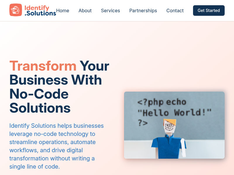 Identify Solutions Marketing Site | Zite