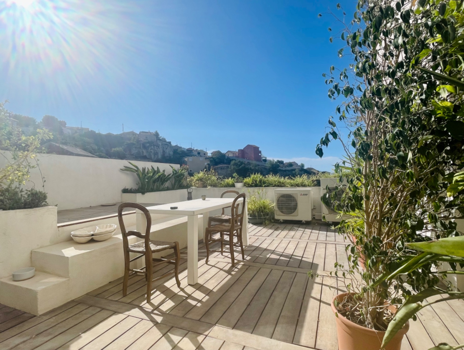 Loft de 140 m² avec terrasse de 40 m², vue mer