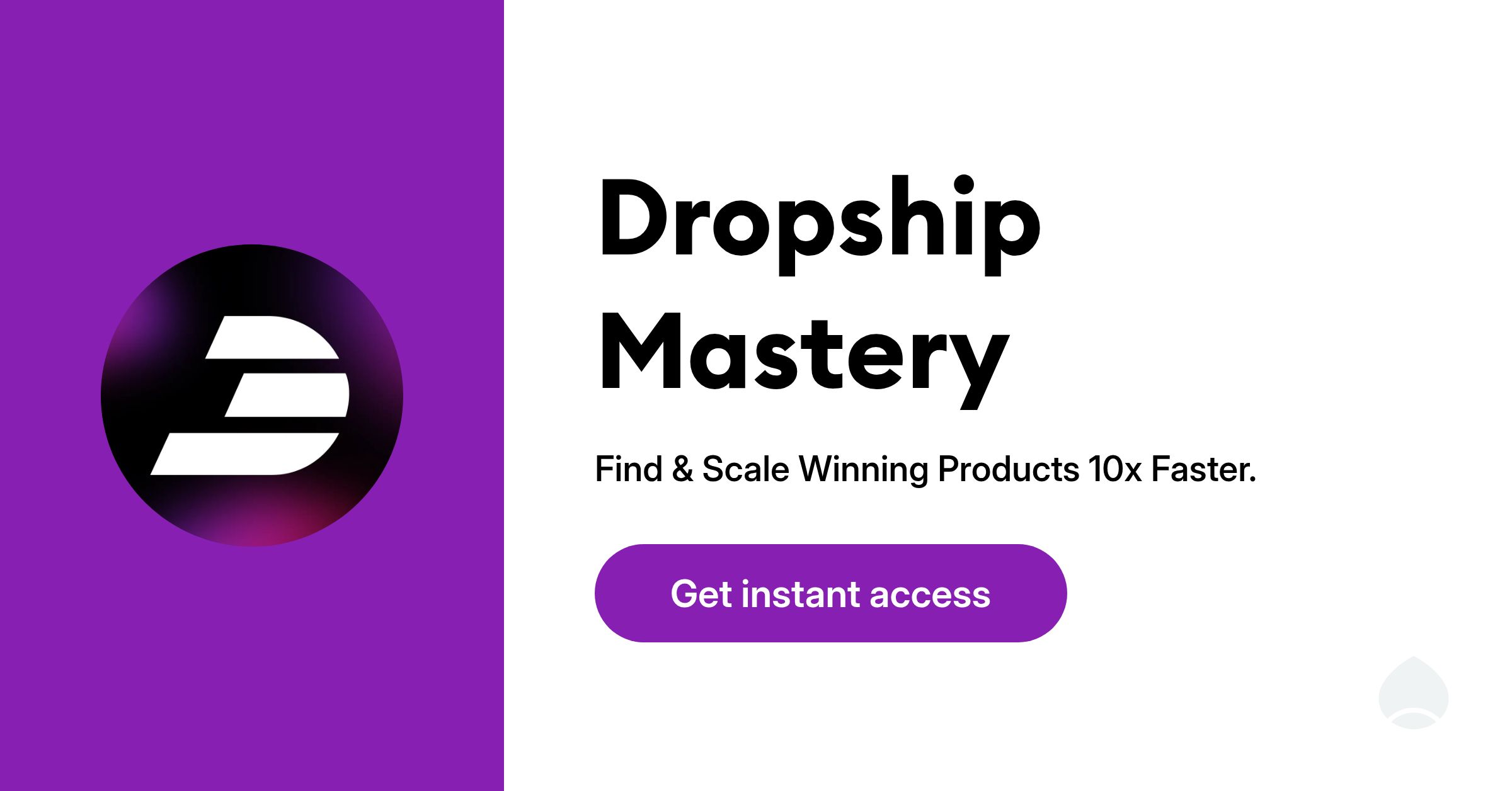 Dropship Mastery - Find & Scale Winning Products 10x Faster.