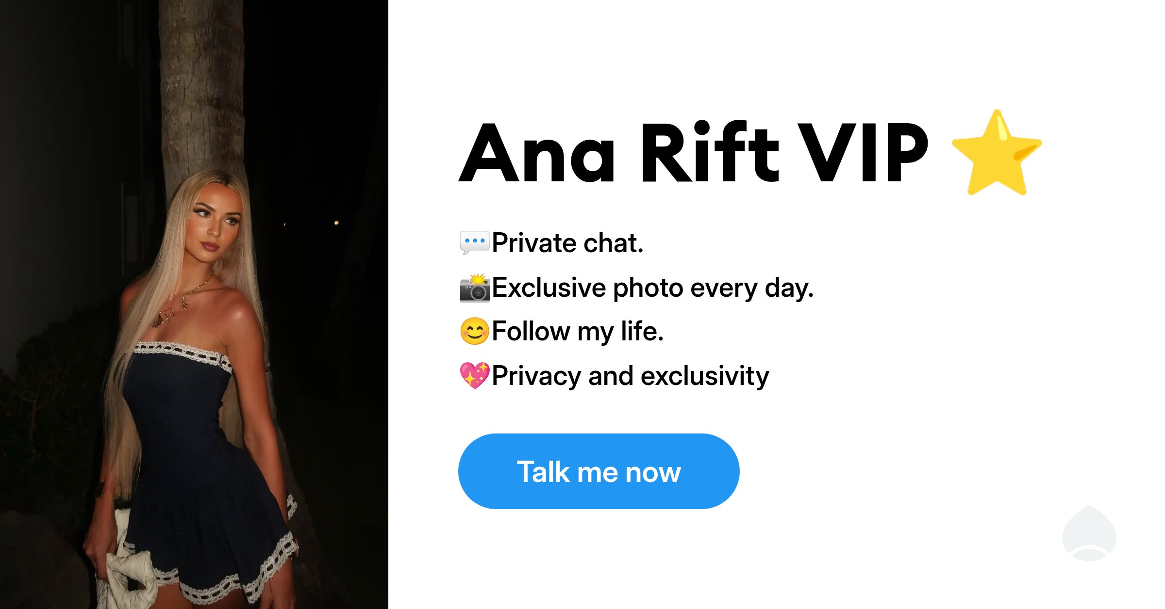 Ana Rift VIP ⭐ - 💬Private chat. 📸Exclusive photo every day. 😊Follow my ...