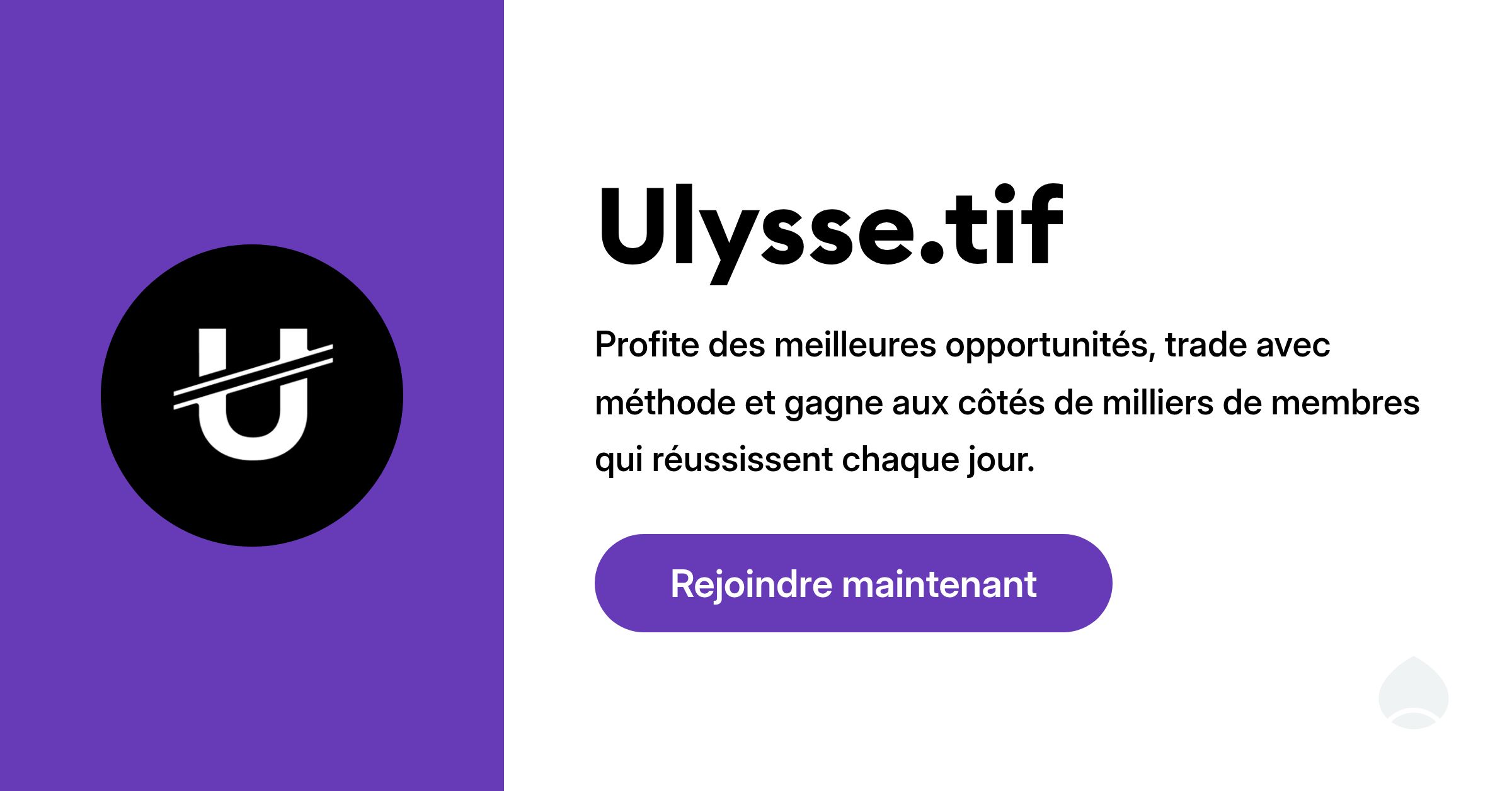 Ulysse.tif - Profite des meilleures opportunités, trade avec méthode et ...
