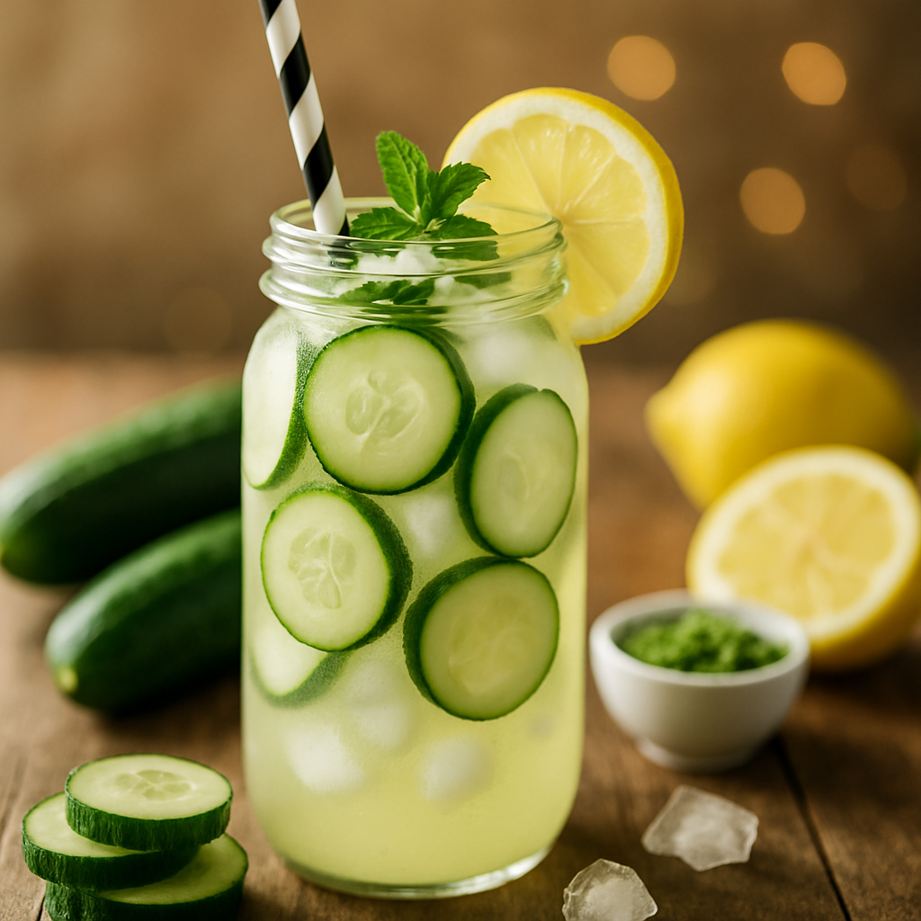 Cucumber Lemonade Weight Loss Elixir | DishGen Recipe