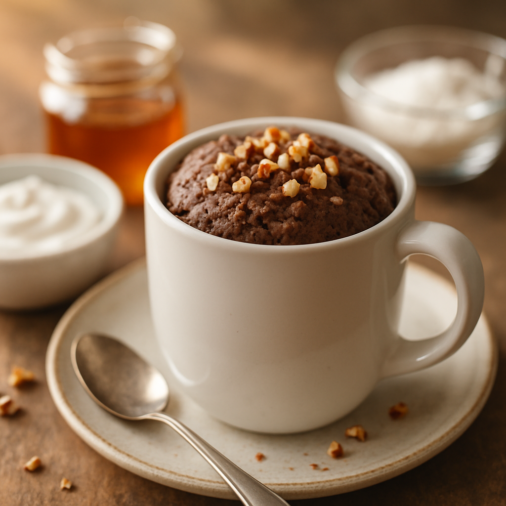Mug Cake Magic with Greek Yogurt | DishGen Recipe