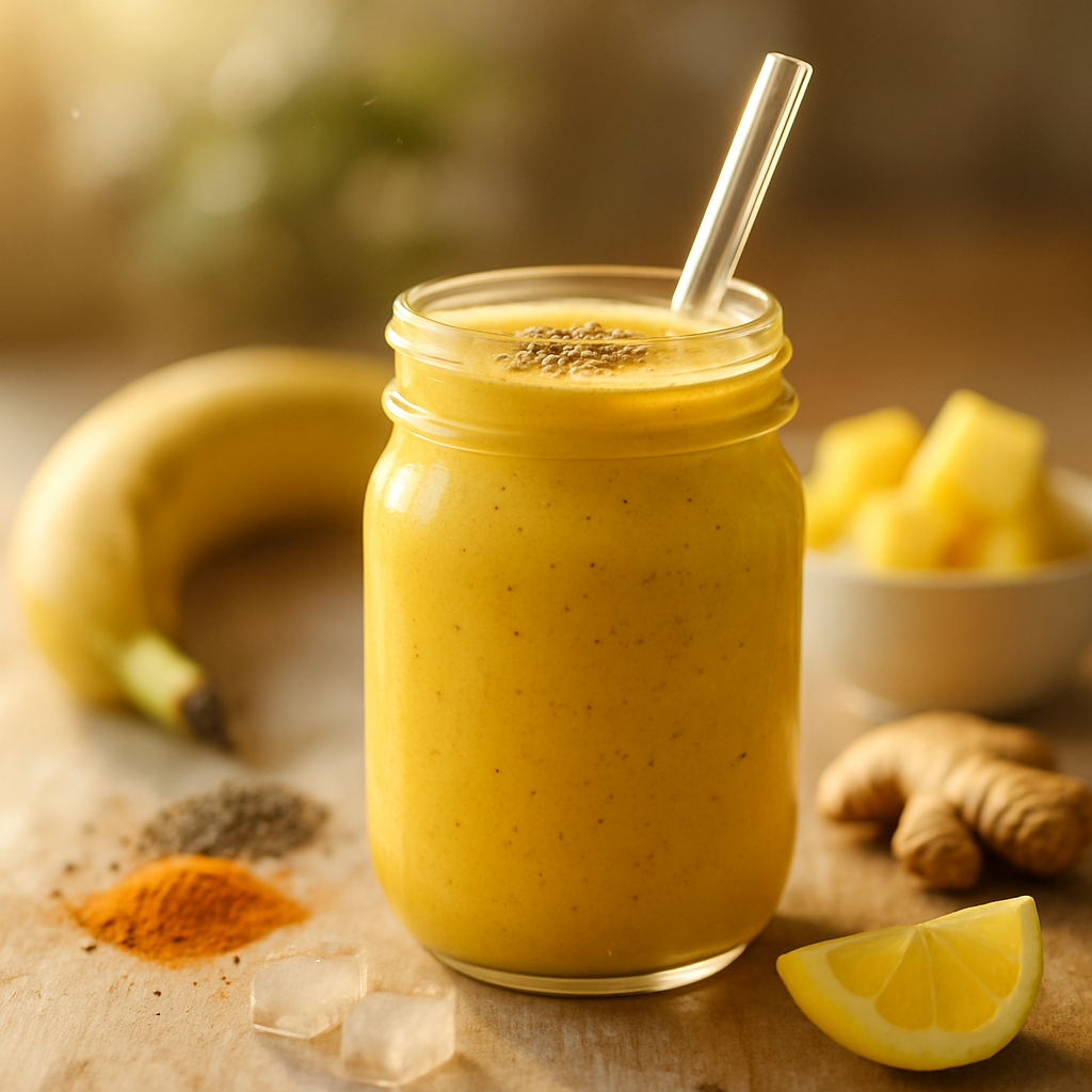 Golden Glow Anti-Inflammatory Smoothie | DishGen Recipe