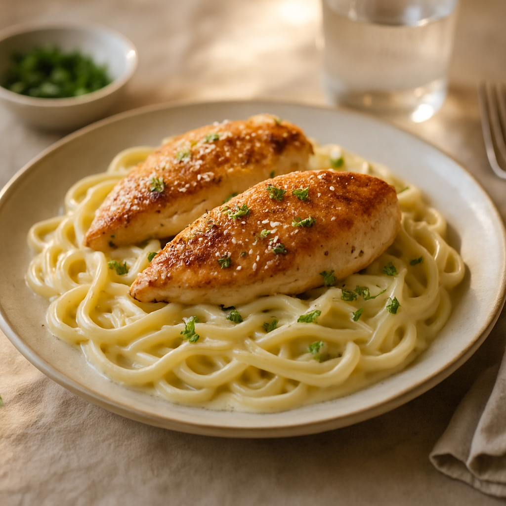 Creamy Classic Chicken Alfredo | DishGen Recipe