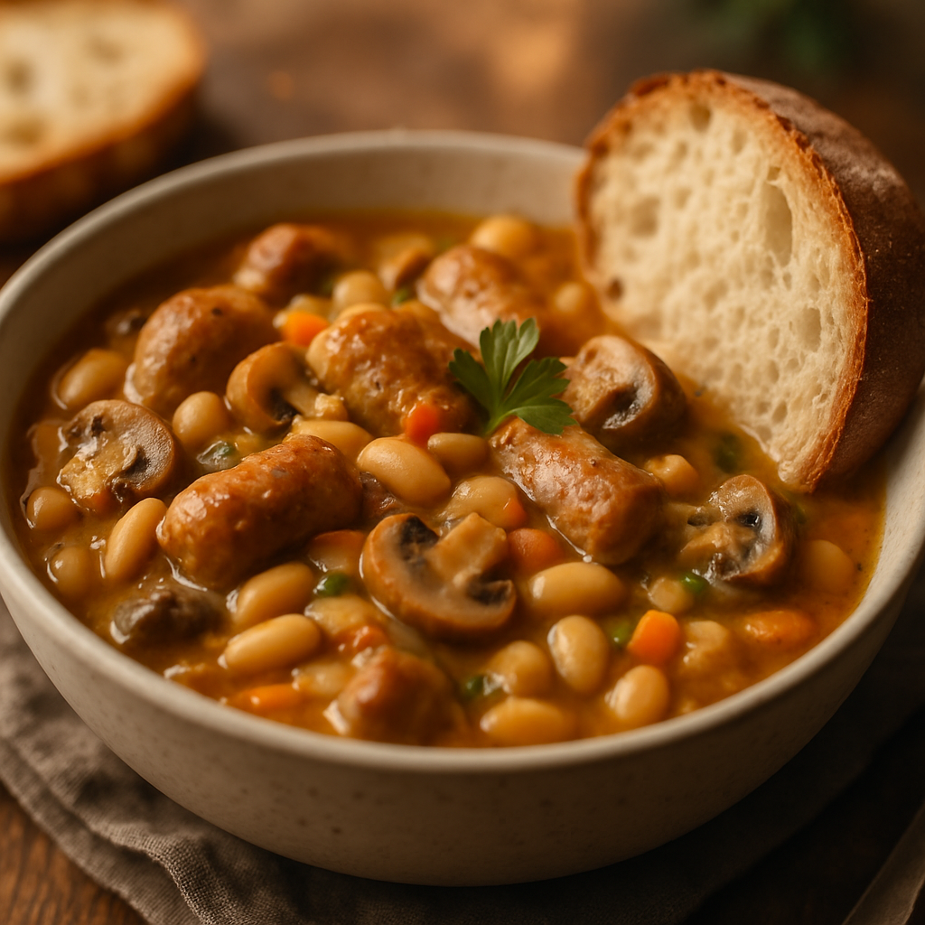 Hearty Sausage and Bean Stew | DishGen Recipe
