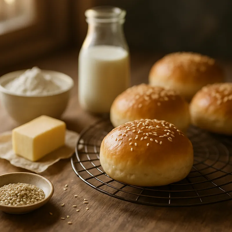 Quick Self-Rising Flour Hamburger Buns | DishGen Recipe