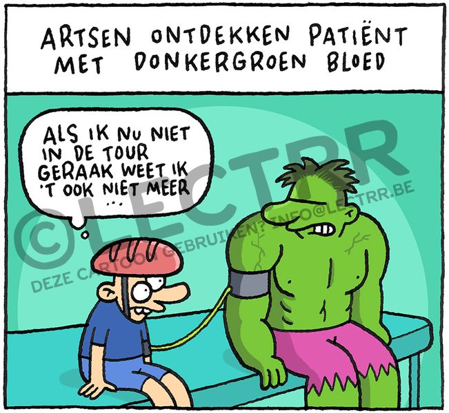 Groen bloed cartoon | Lectrr